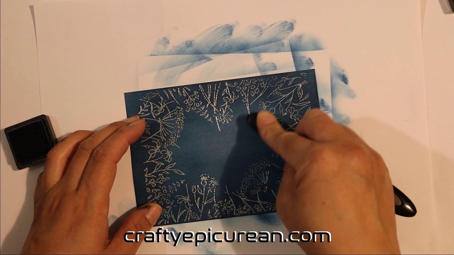 Emboss Resist Cards – Crafty Epicurean