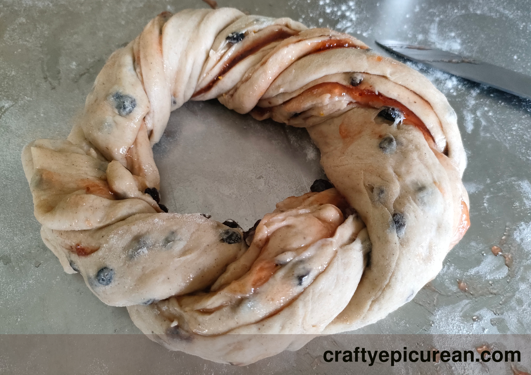 Fruity Sweet Bread Wreath – Crafty Epicurean